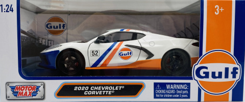 Corvette C8 2020 Gulf Livery model 1:24 Motormax 79664 > Motormax